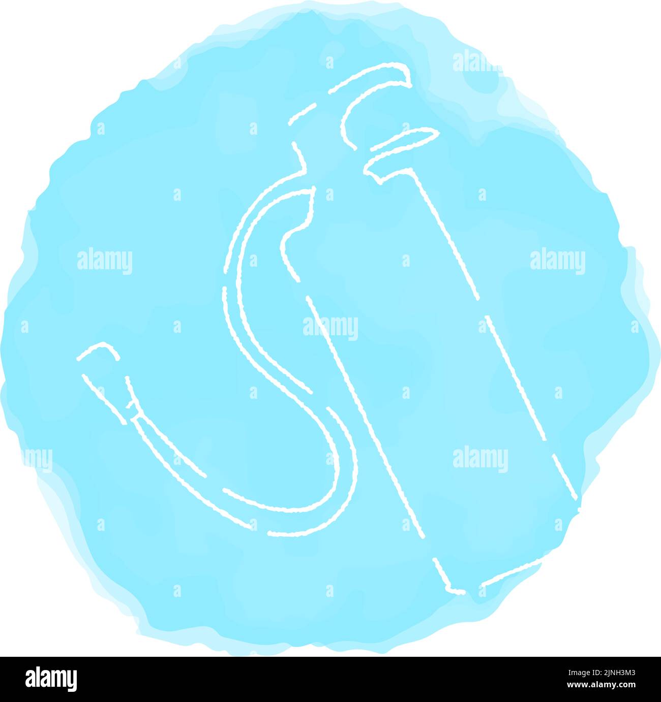 Handwritten simple icon illustration: fire extinguisher Stock Vector ...