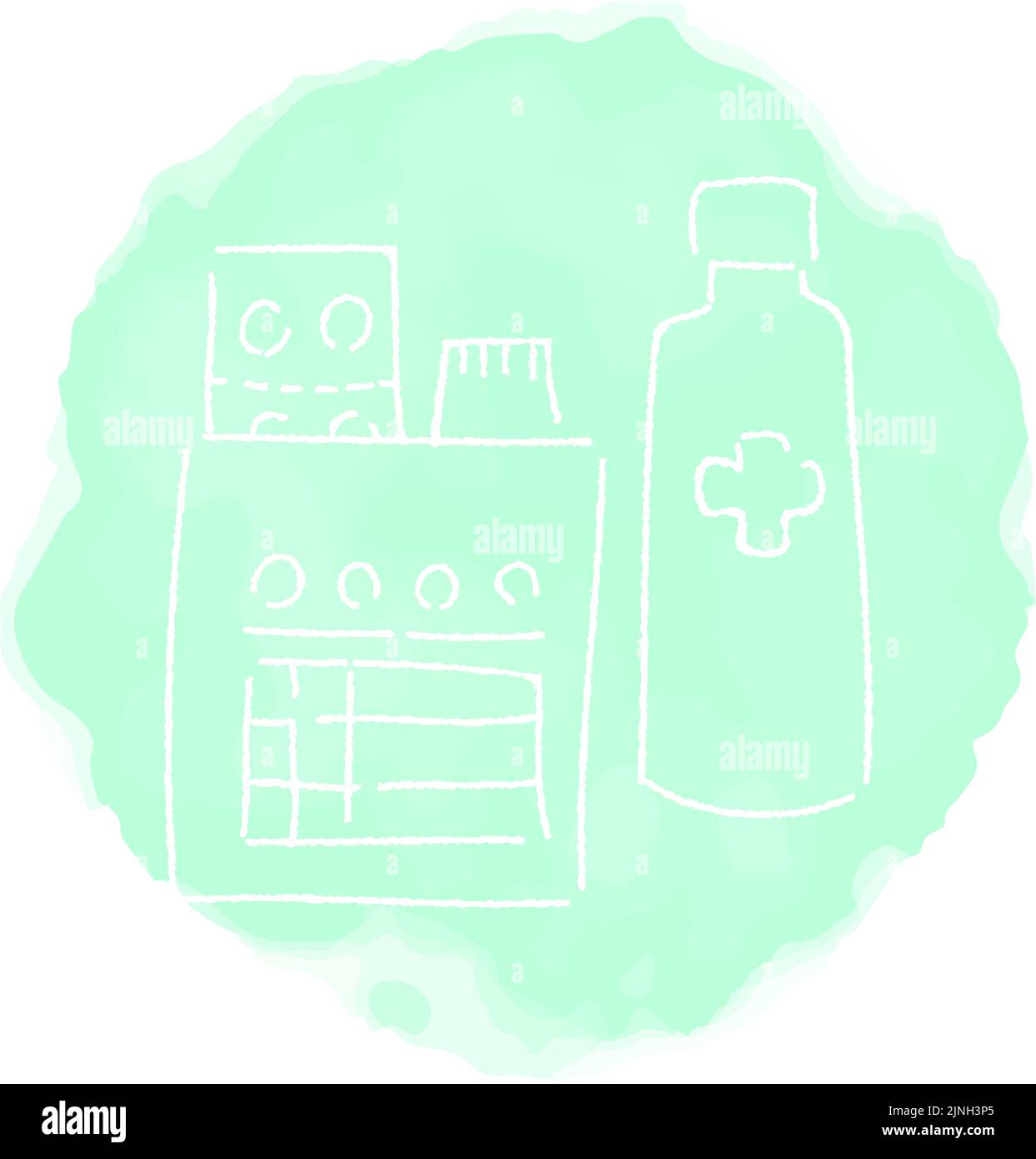 Handwritten simple icon illustration: Pharmacy Stock Vector Image & Art ...