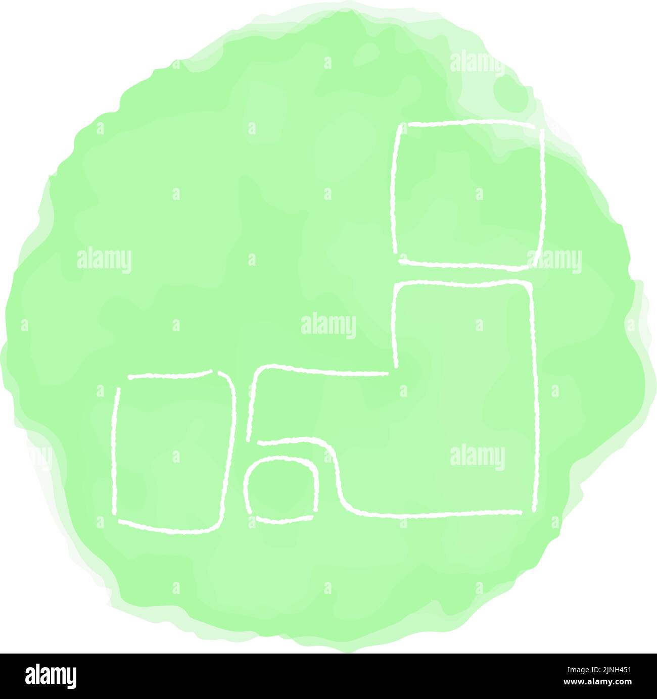 Handwritten simple icon illustration: Map of Japan Stock Vector Image ...