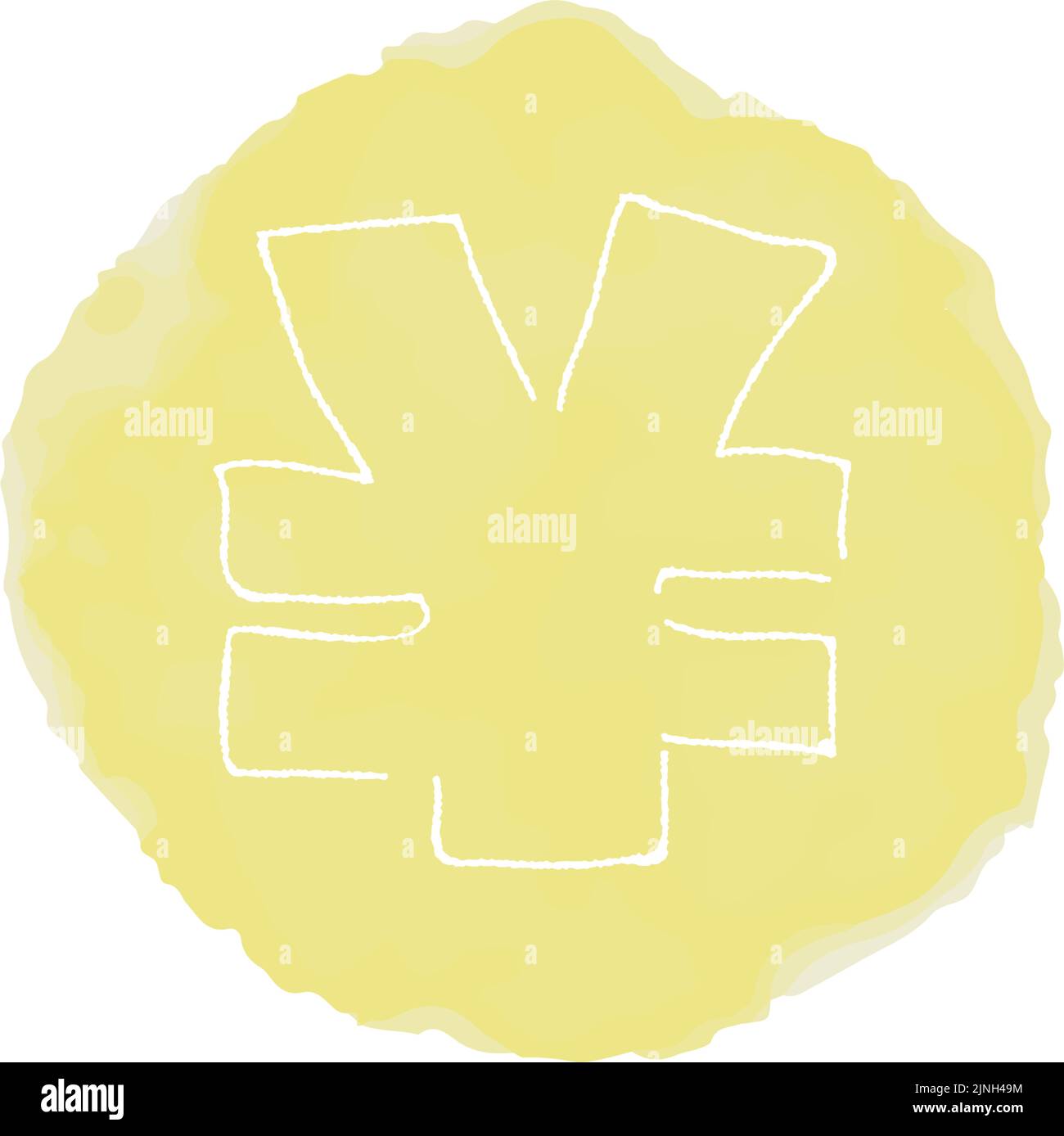 Handwritten simple icon illustration: Circle mark Stock Vector Image ...