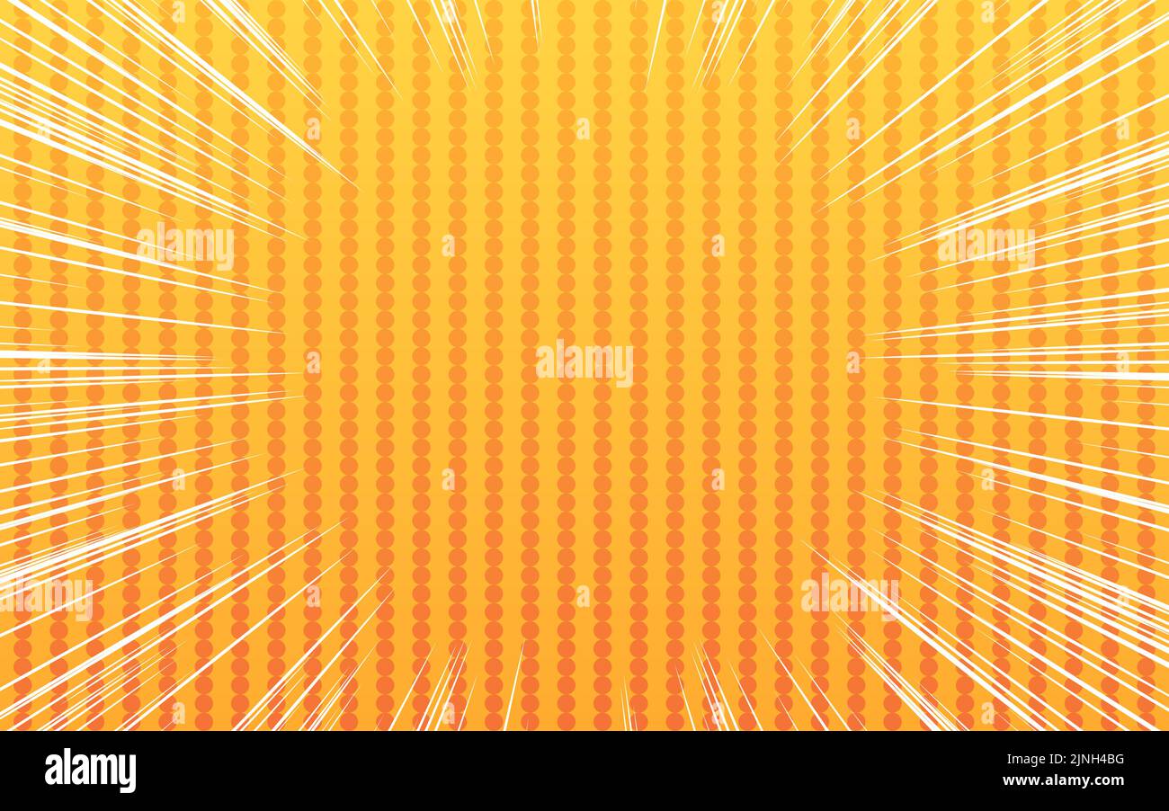 Background material: Pop dot pattern with concentrated lines and ...