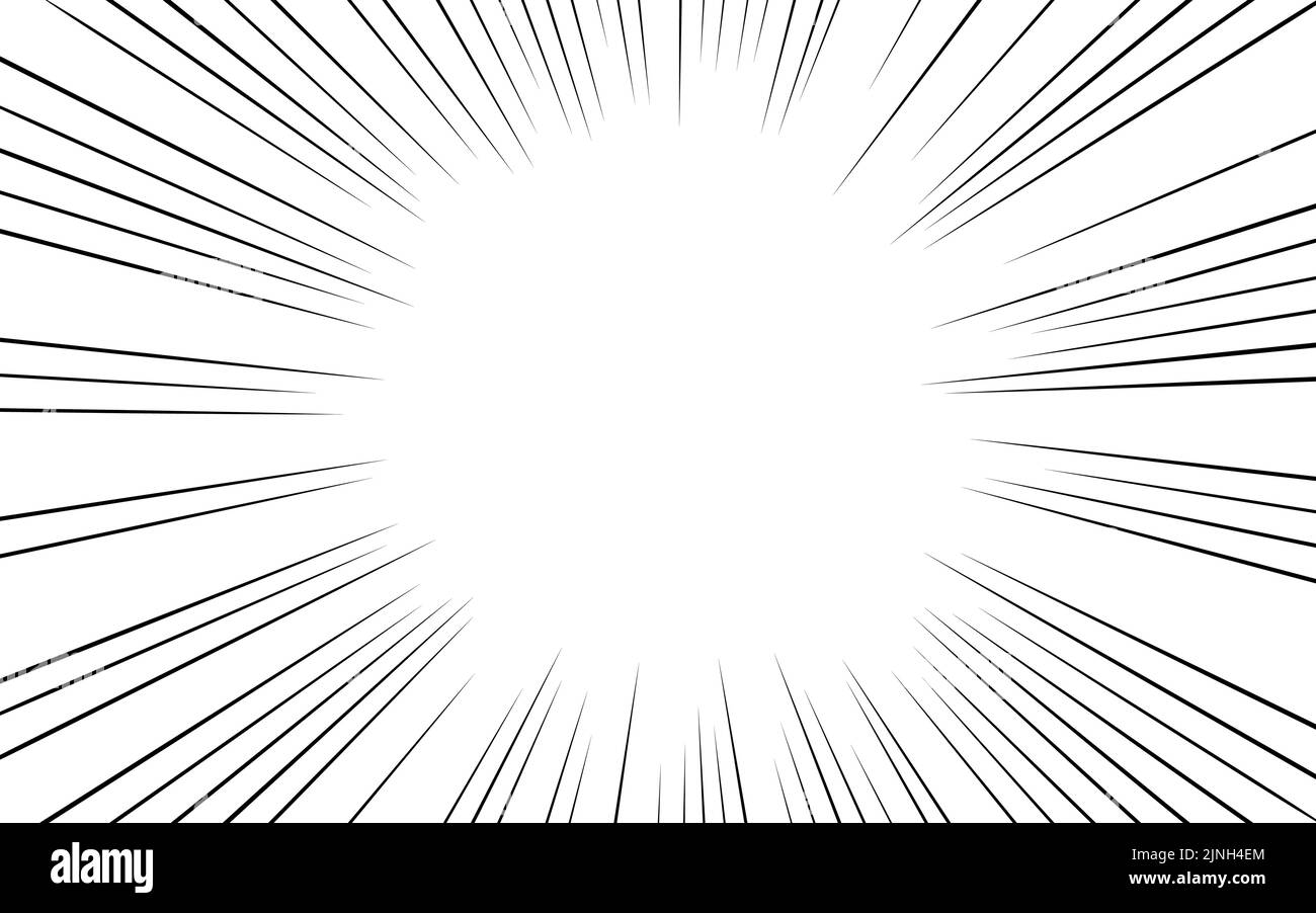 Background material: black, concentrated line, illustration Stock ...