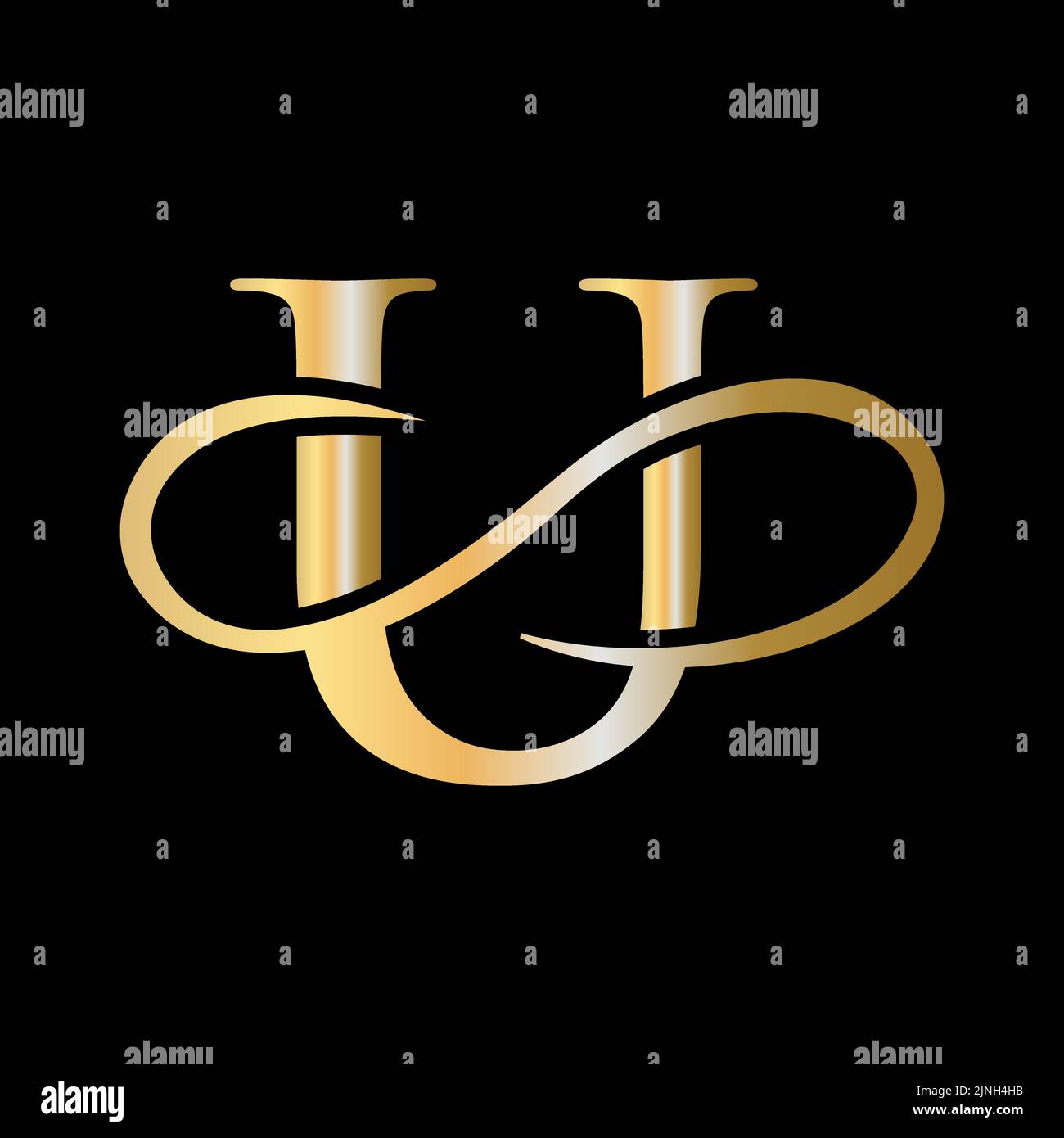 Modern unique creative letter U logo design, Minimalist U Luxury ...