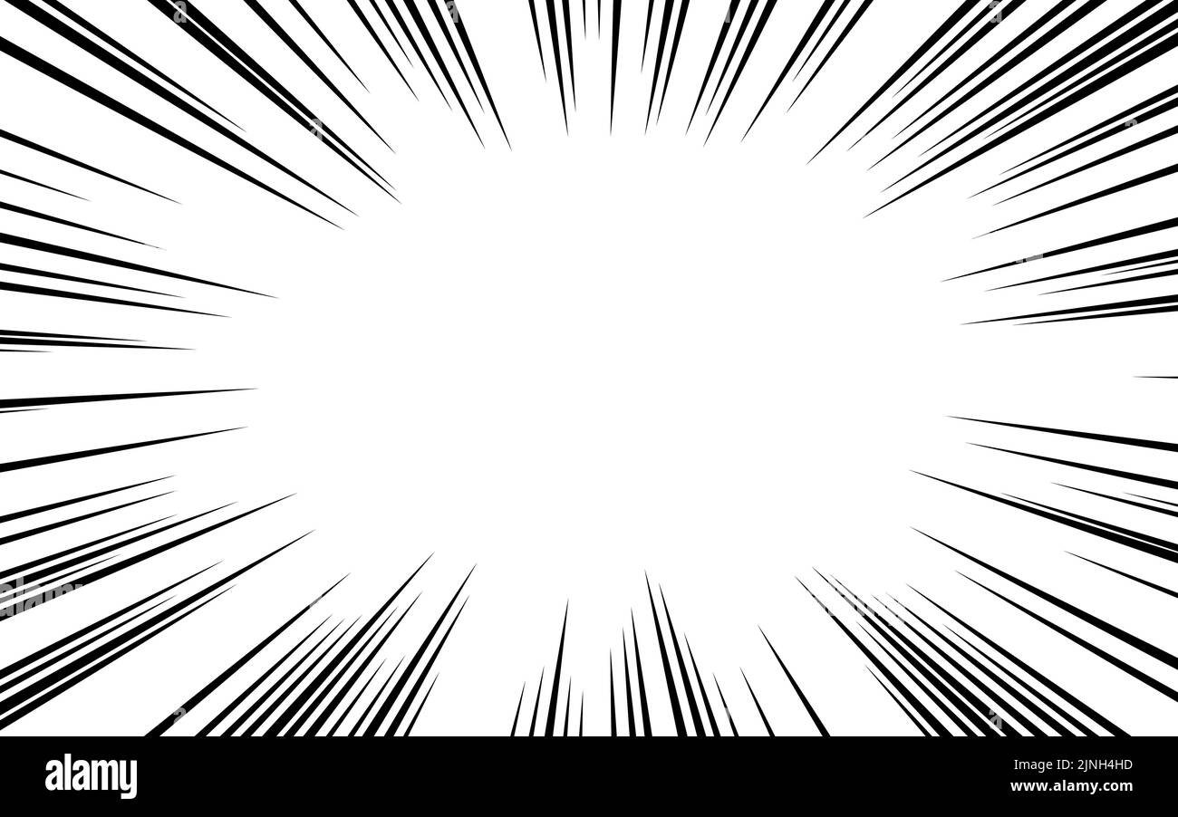 Background material: black, concentrated line, illustration Stock ...