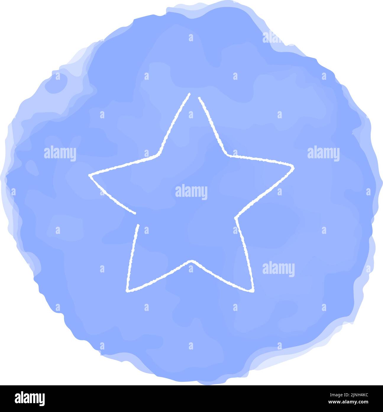 Handwritten simple icon illustration: Star Stock Vector Image & Art - Alamy