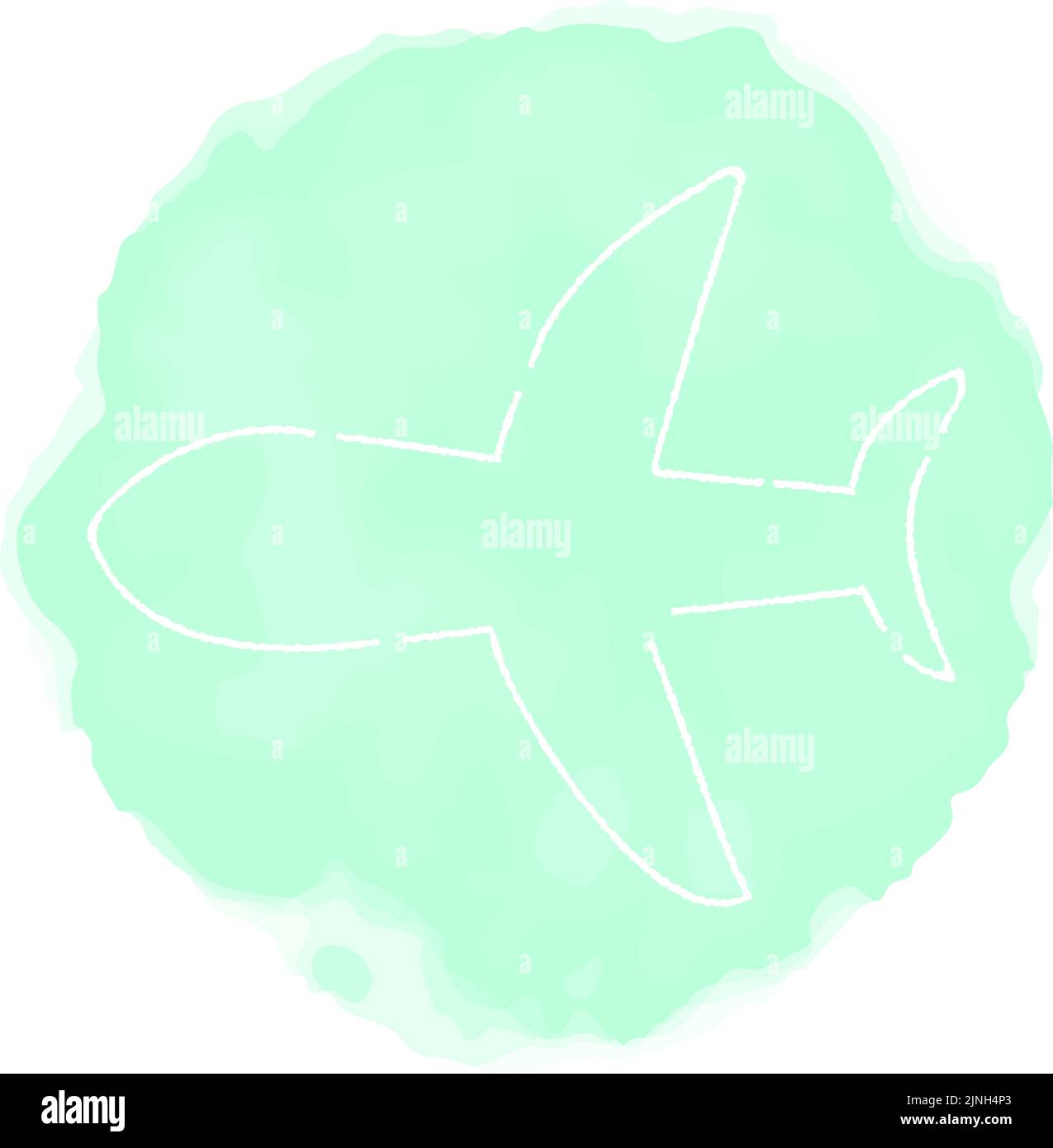 Handwritten simple icon illustration: Airplane Stock Vector Image & Art ...