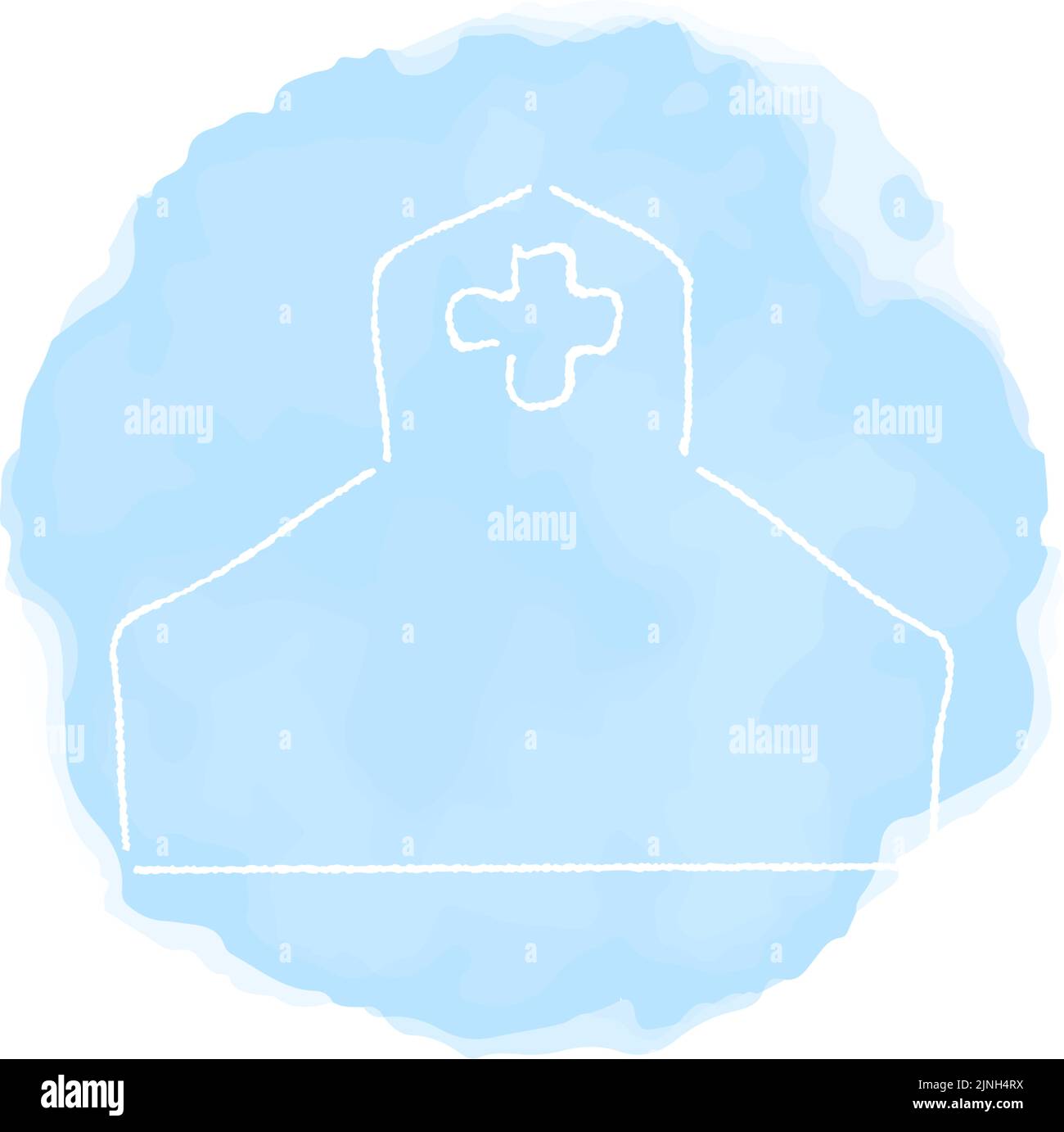 Handwritten simple icon illustration: Hospital Stock Vector Image & Art ...