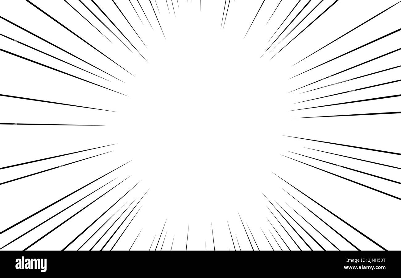 Background material: black, concentrated line, illustration Stock ...