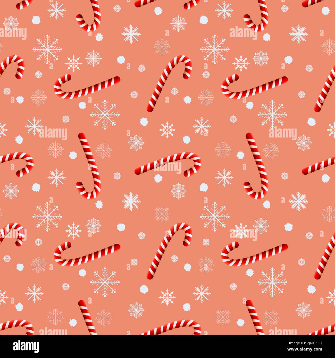 Winter festive seamless Christmas mint candy pattern for kids clothes ...