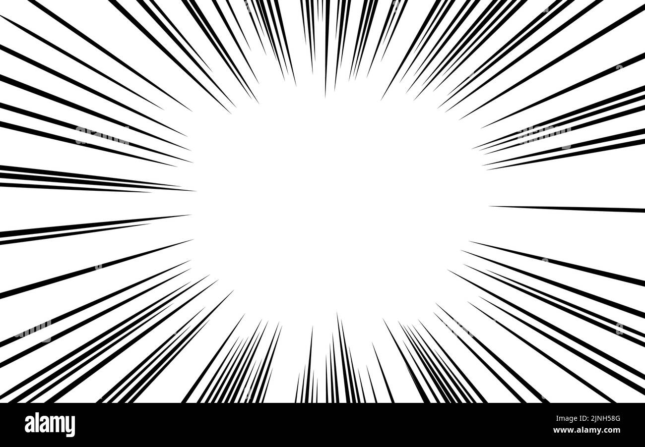 Background material: black, concentrated line, illustration Stock ...