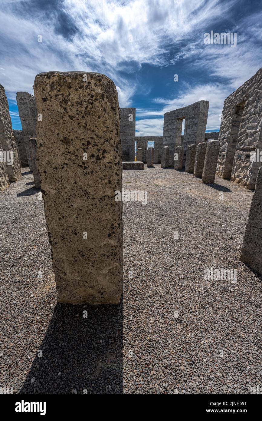 Stonehenge Memorial Close to Maryhill, WA Stock Photo - Alamy
