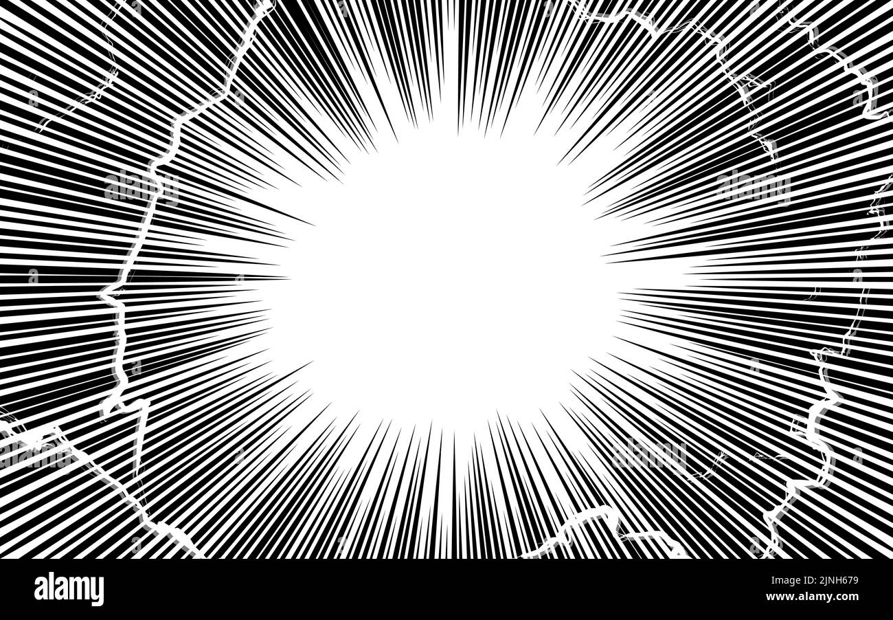 Cartoon-style background material: effect of concentrated lines and ...