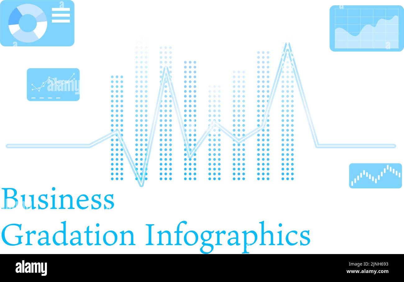 Blue-based infographics, graphs, charts and tables Stock Vector Image ...