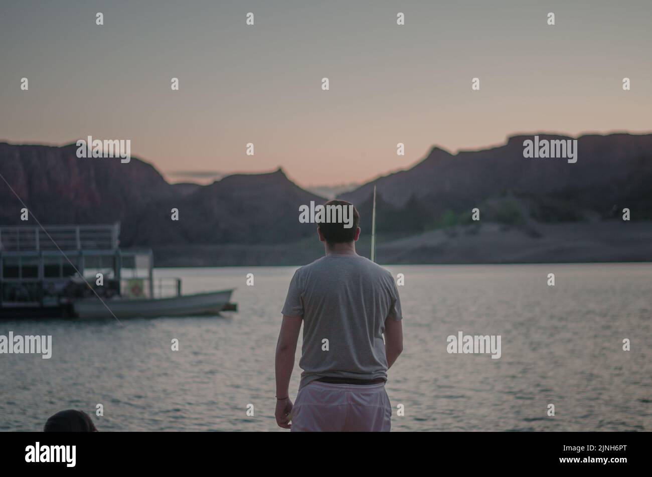 Lake sunset shot from water hi-res stock photography and images - Alamy