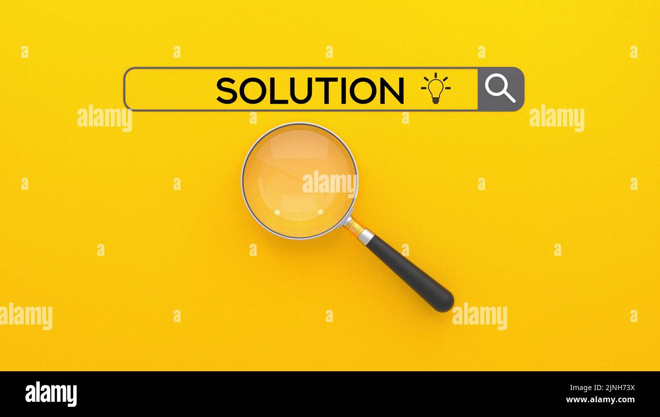 solution and tricks Stock Photo - Alamy