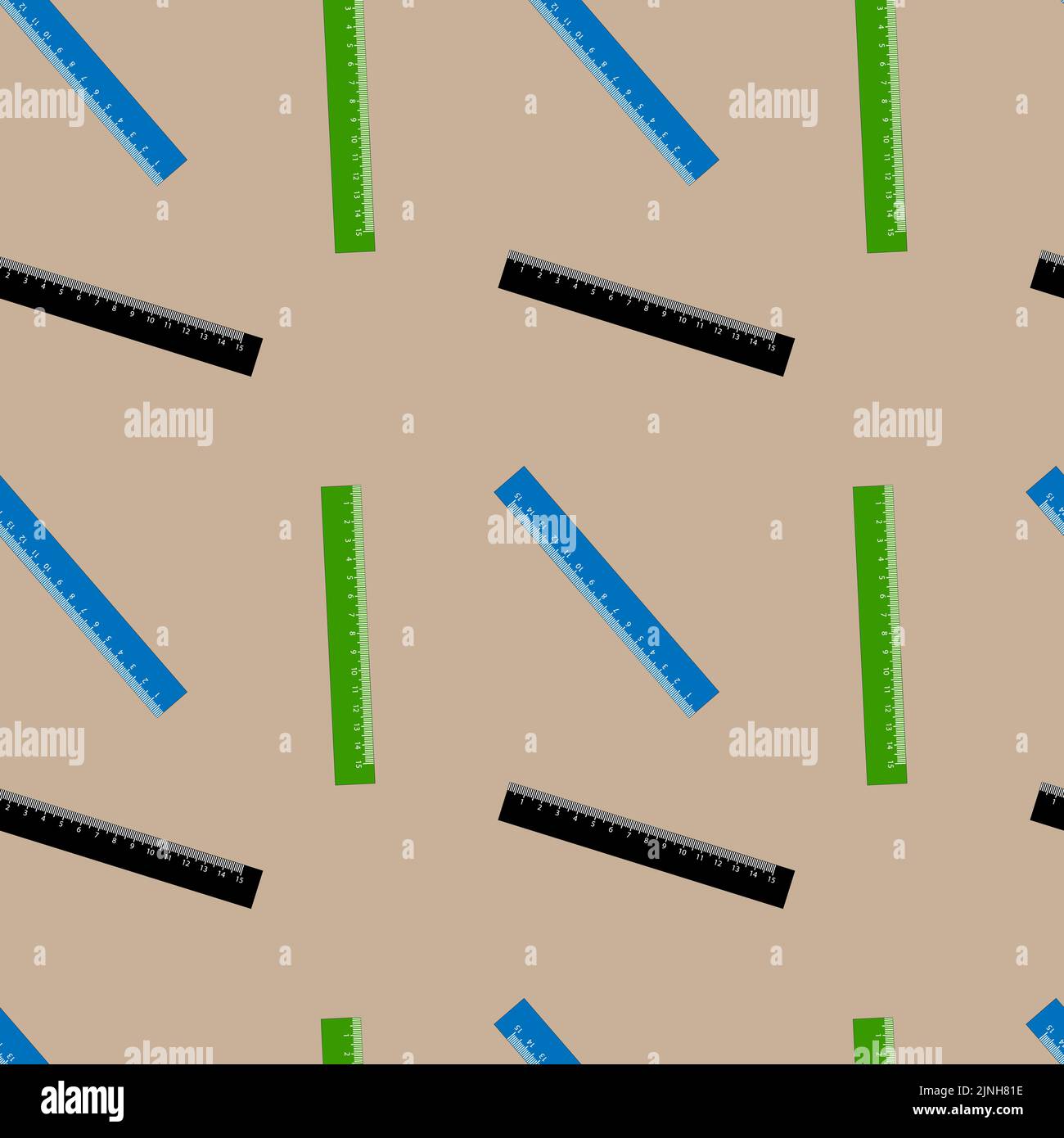Centimeter rulers in different colors on a brown background. Vector ...