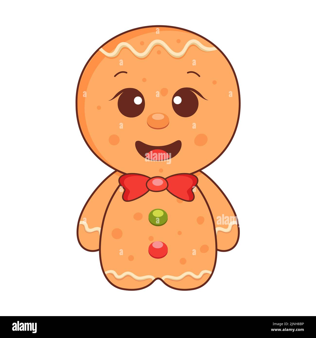 Cute merry christmas gingerbread man Stock Vector Image & Art - Alamy