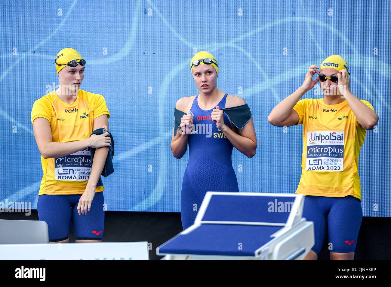 ROME, ITALY - AUGUST 11: Alicia Lundblad of Sweden, Hanna Bergman of ...