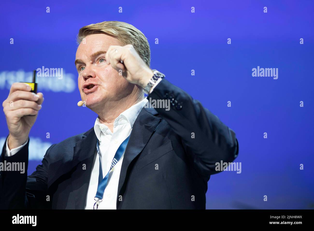 Martin Weiss, Management Chairman of Hubert Burda Media, speaks at the ...