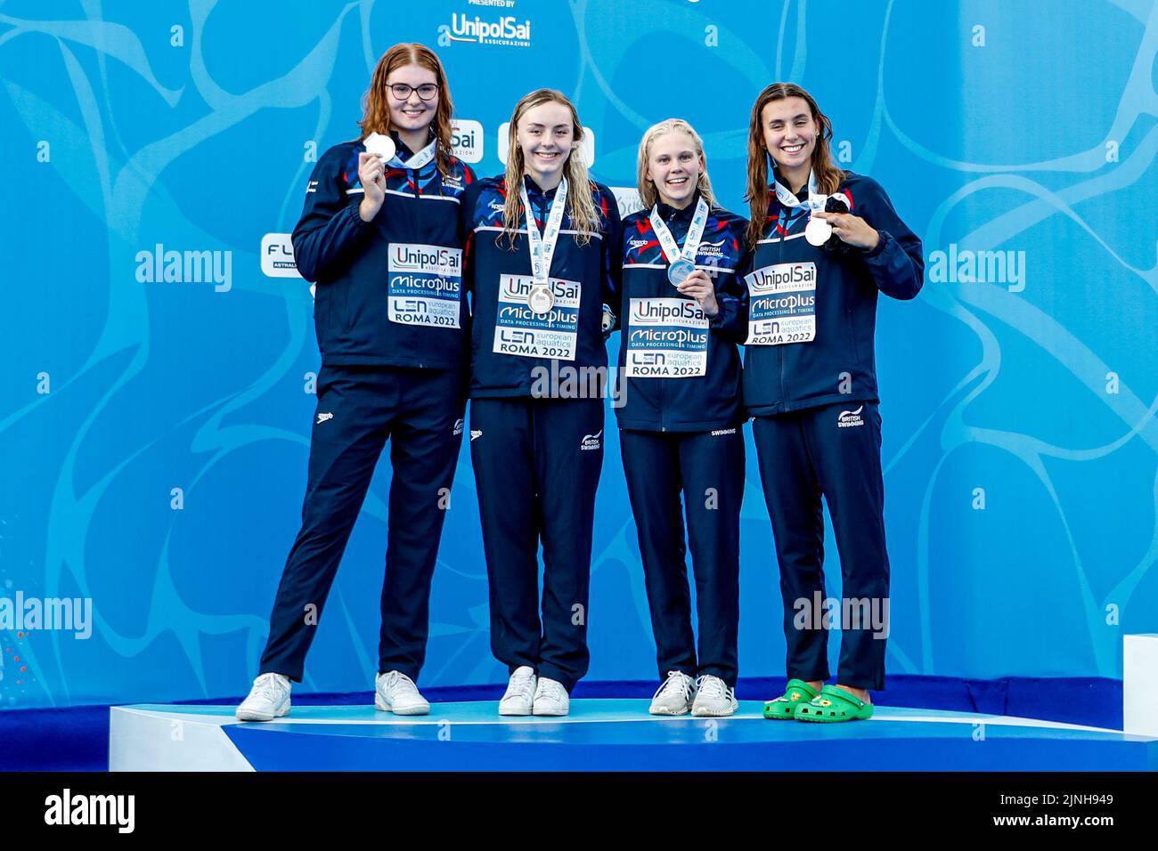 ROME, ITALY - AUGUST 11: Freya Colbert, Lucy Hope, Medi Harris, Freya ...