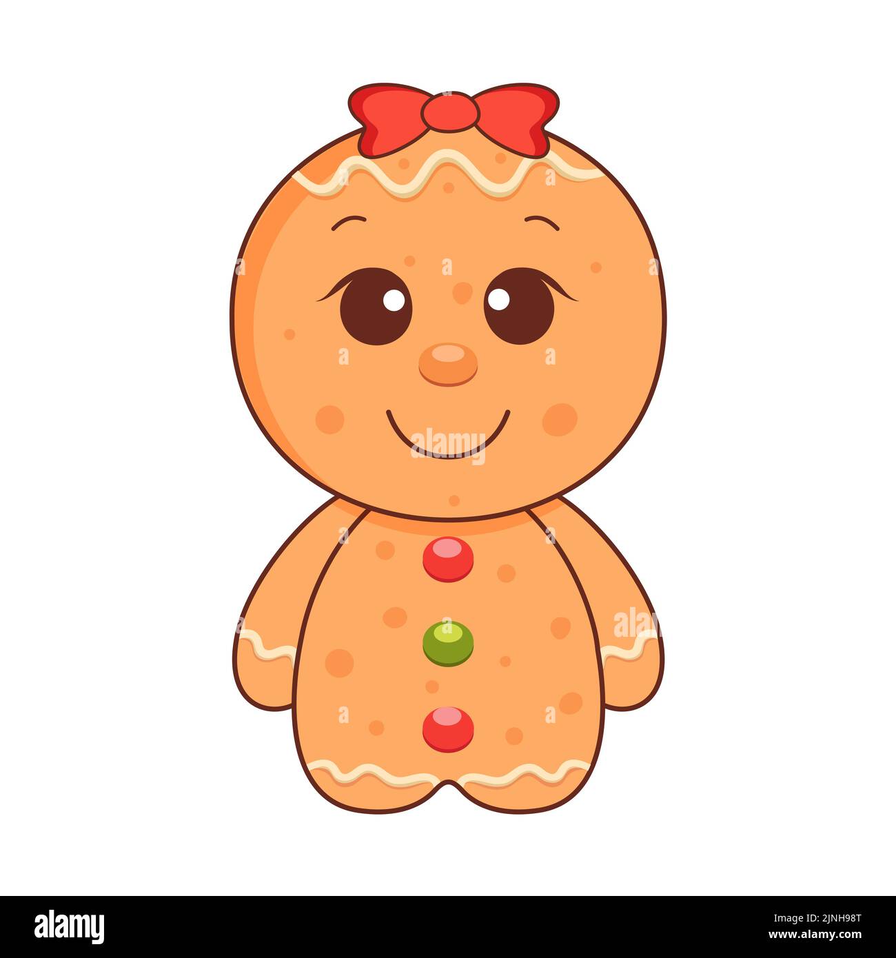 Cute merry christmas gingerbread man Stock Vector Image & Art - Alamy