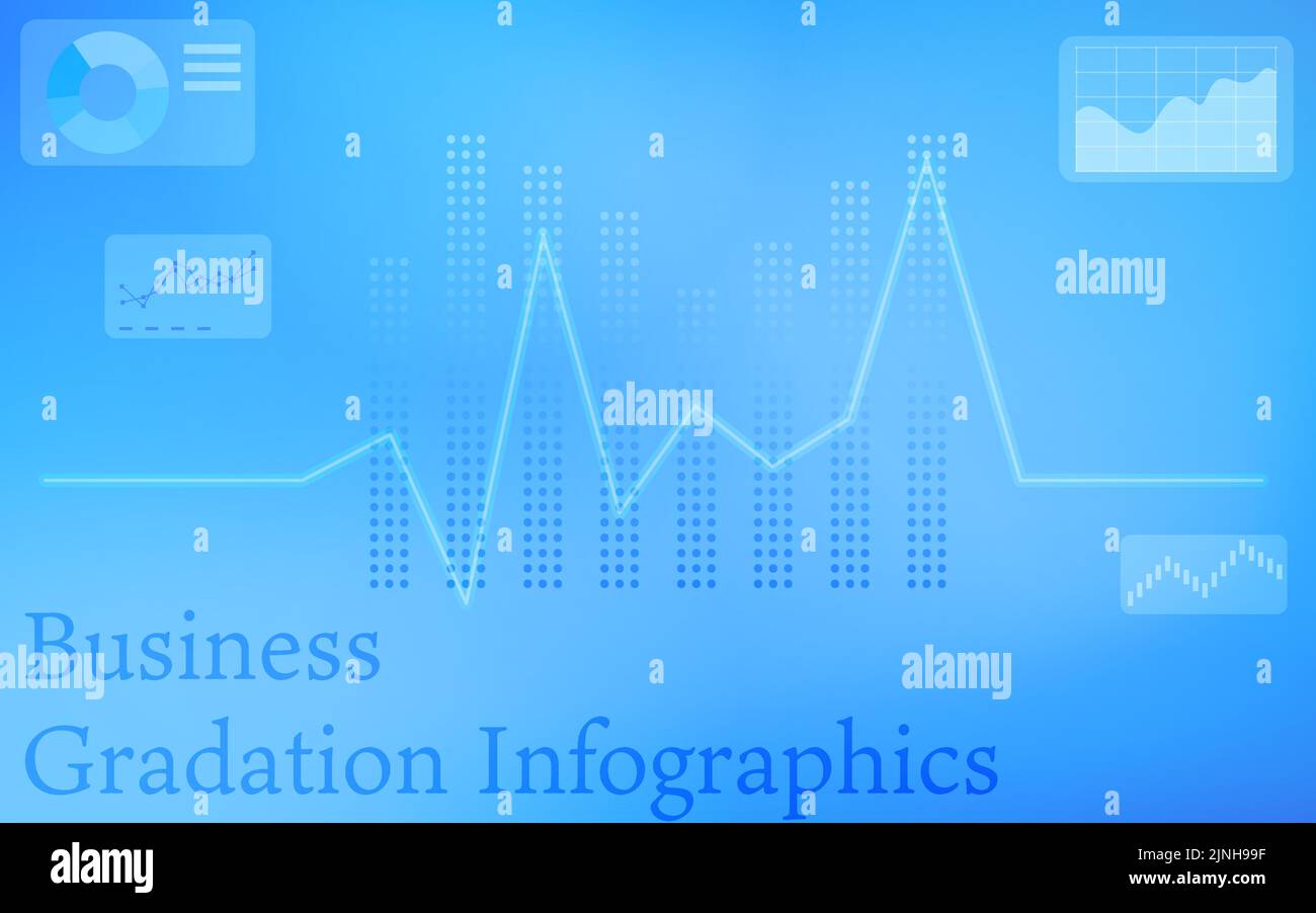 Blue-based infographics, graphs, charts and tables Stock Vector Image ...