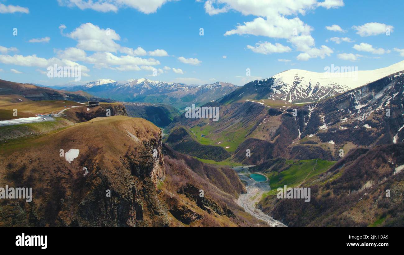 Aerial drone view gudauri hi-res stock photography and images - Alamy