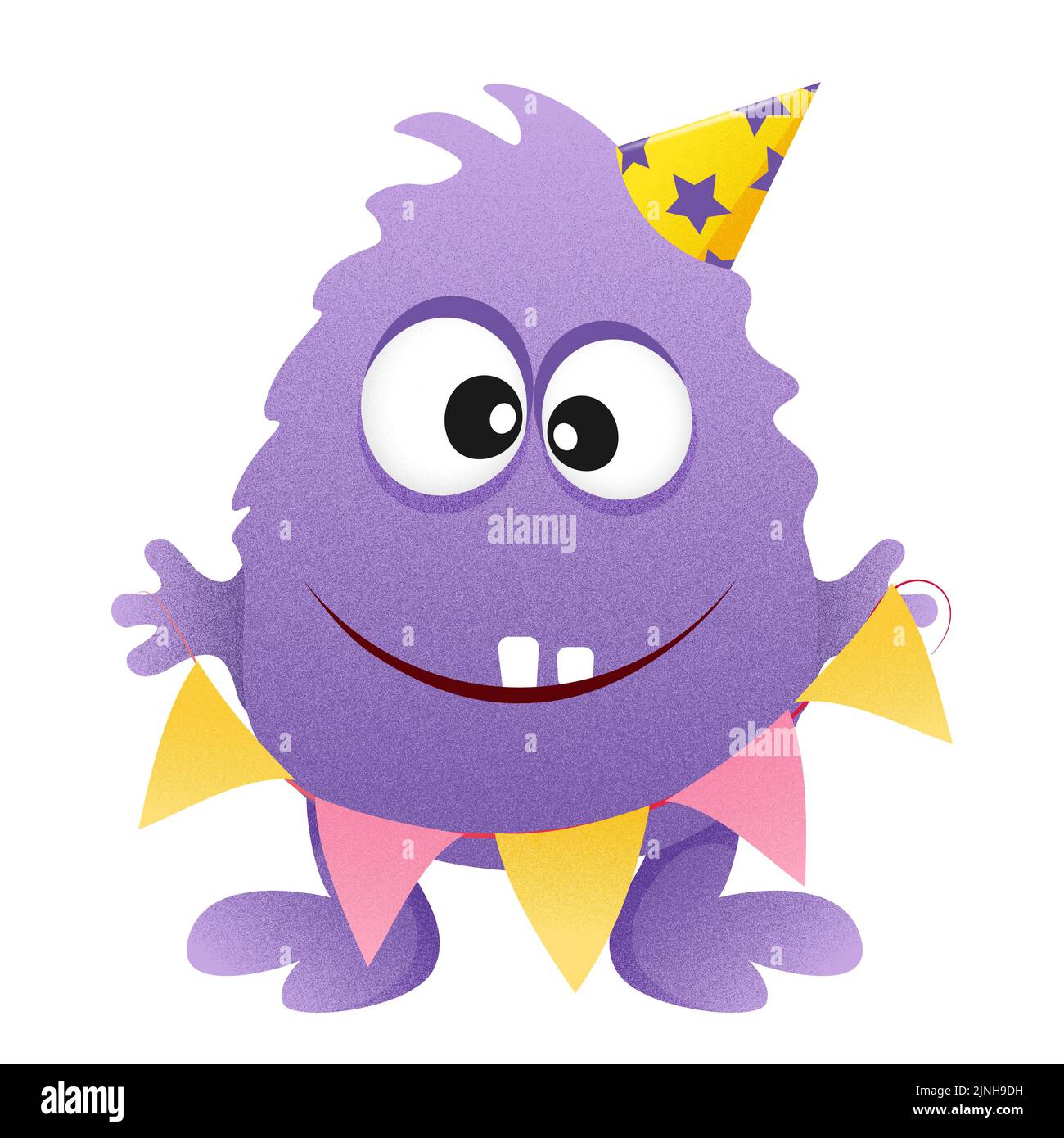 Colorful cute monster. Funny cartoon character. Vector illustration ...
