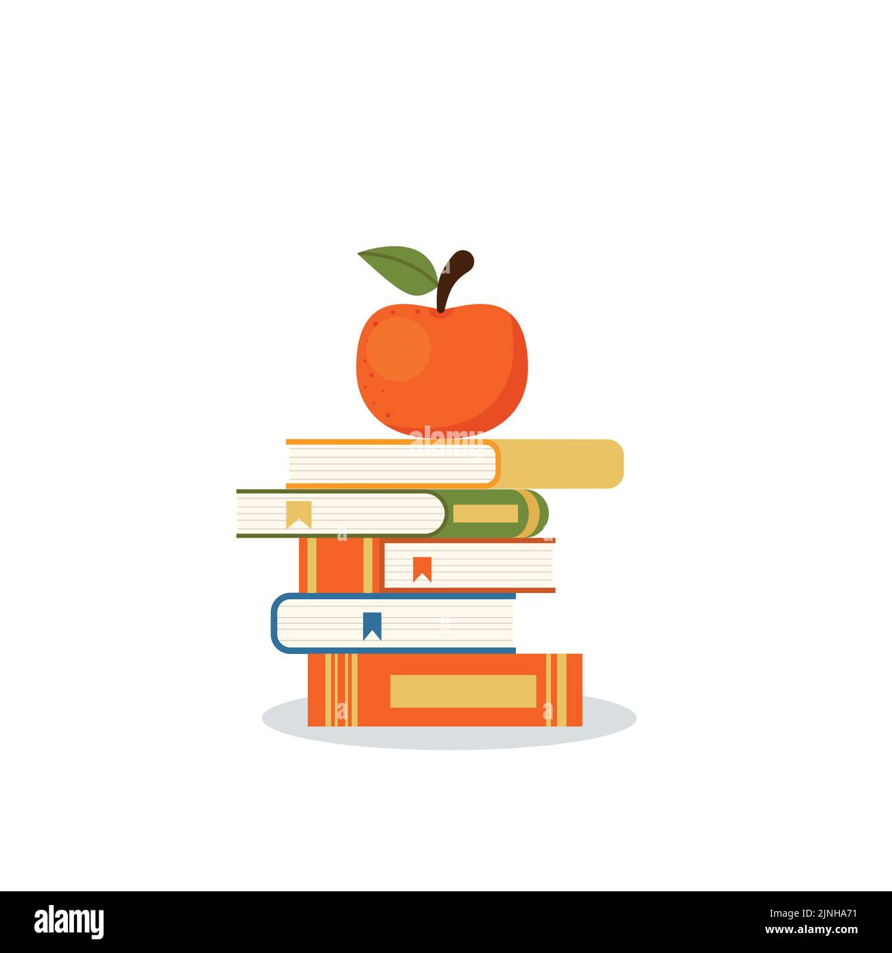 Concept red blue books Stock Vector Images - Alamy