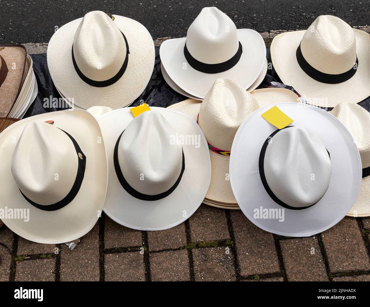 Display store of typical traditional Colombian hats Stock Photo - Alamy