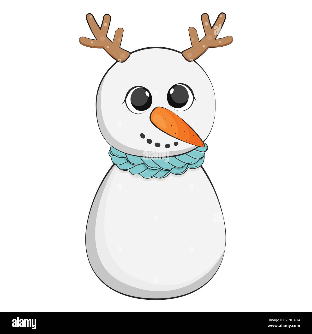 Snowman hat scarf merry Stock Vector Images - Alamy