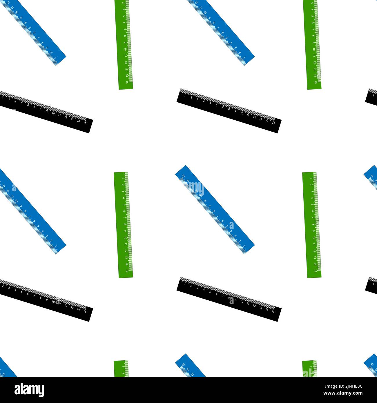 Centimeter rulers in different colors on a white background. Vector ...