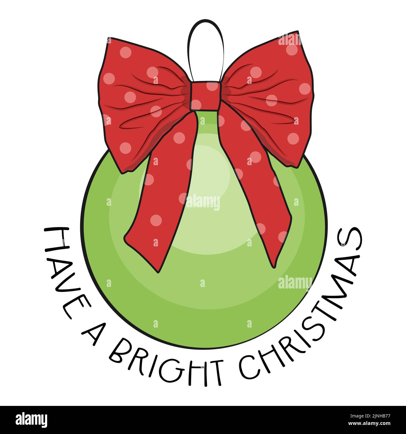 Christmas ball with greeting quote Stock Vector Image & Art - Alamy