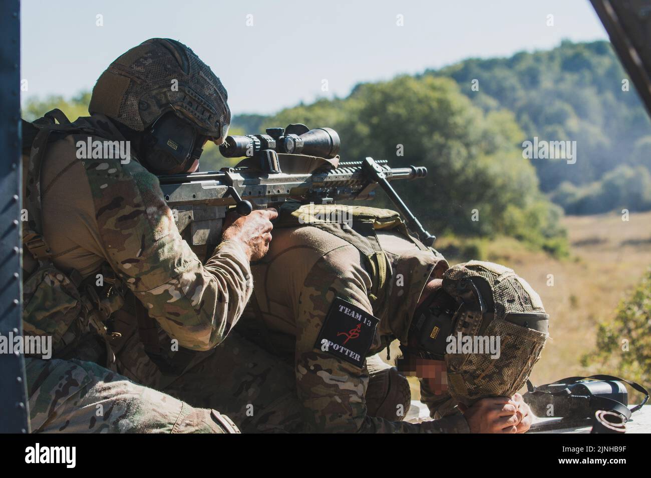 Soldiers from various countries competed in the "Mogadishu" section of ...