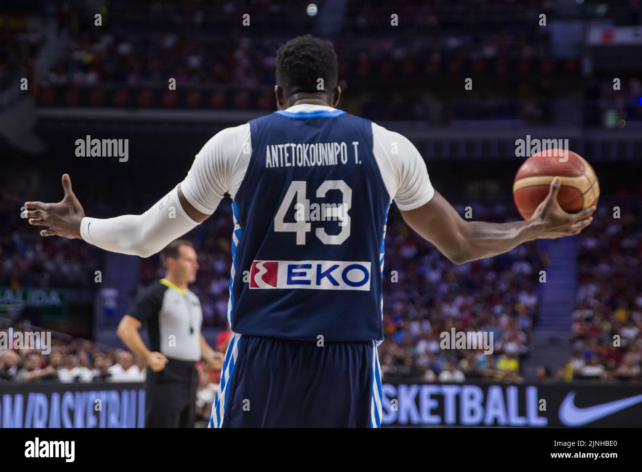 Madrid, Spain. 11th Aug, 2022. Thanasis Antetokounmpoduring Spain vs ...