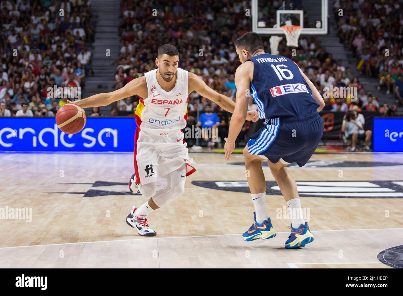 Madrid, Spain. 11th Aug, 2022. Jaime Fernández (L)during Spain vs ...