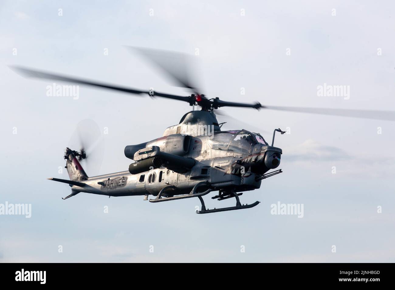 U.S. Marines with Marine Light Attack Helicopter Squadron (HMLA) 167 ...