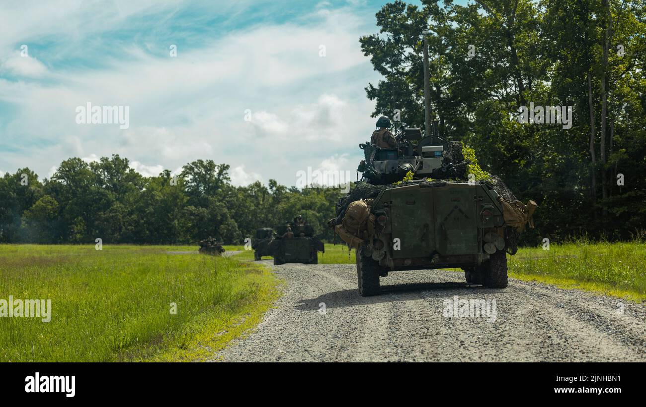 U.S. Marines with 2d Light Armored Reconnaissance Battalion (LAR), 2d ...