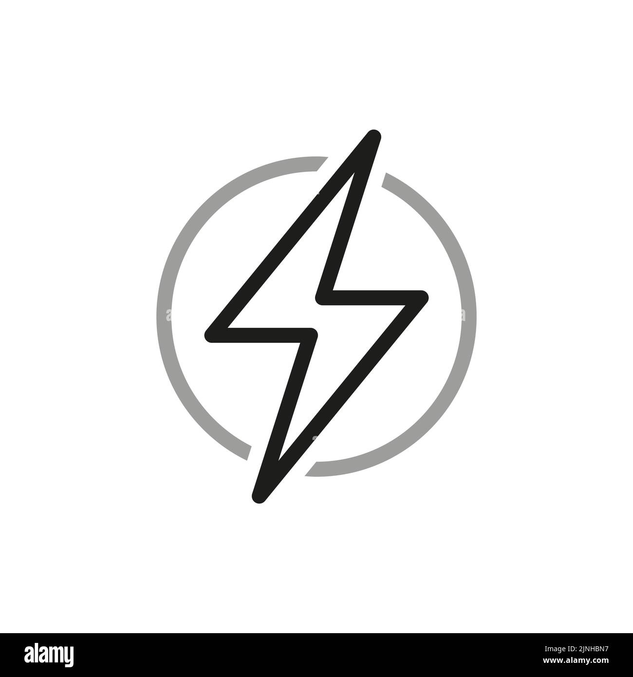 Simple of electricity vector Line Icon. Icon for renewable energy ...