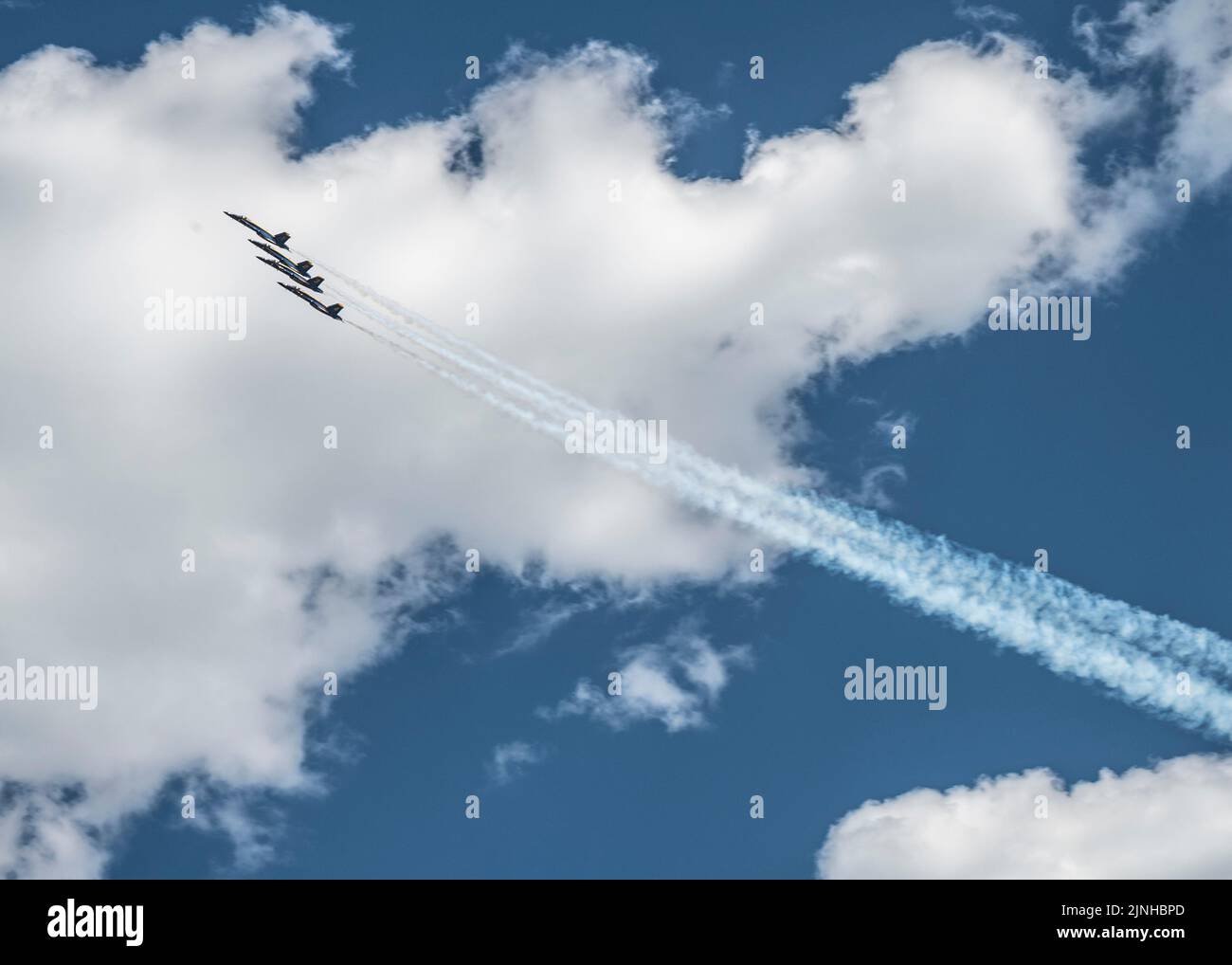 The U.S. Navy Flight Demonstration Squadron, the Blue Angels, perform ...