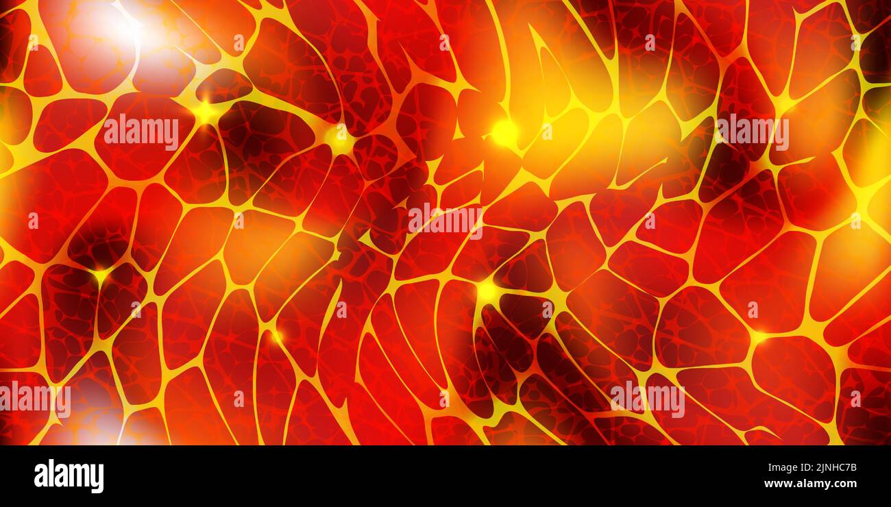 Seamless pattern of volcano lava river or glowing magma texture top ...