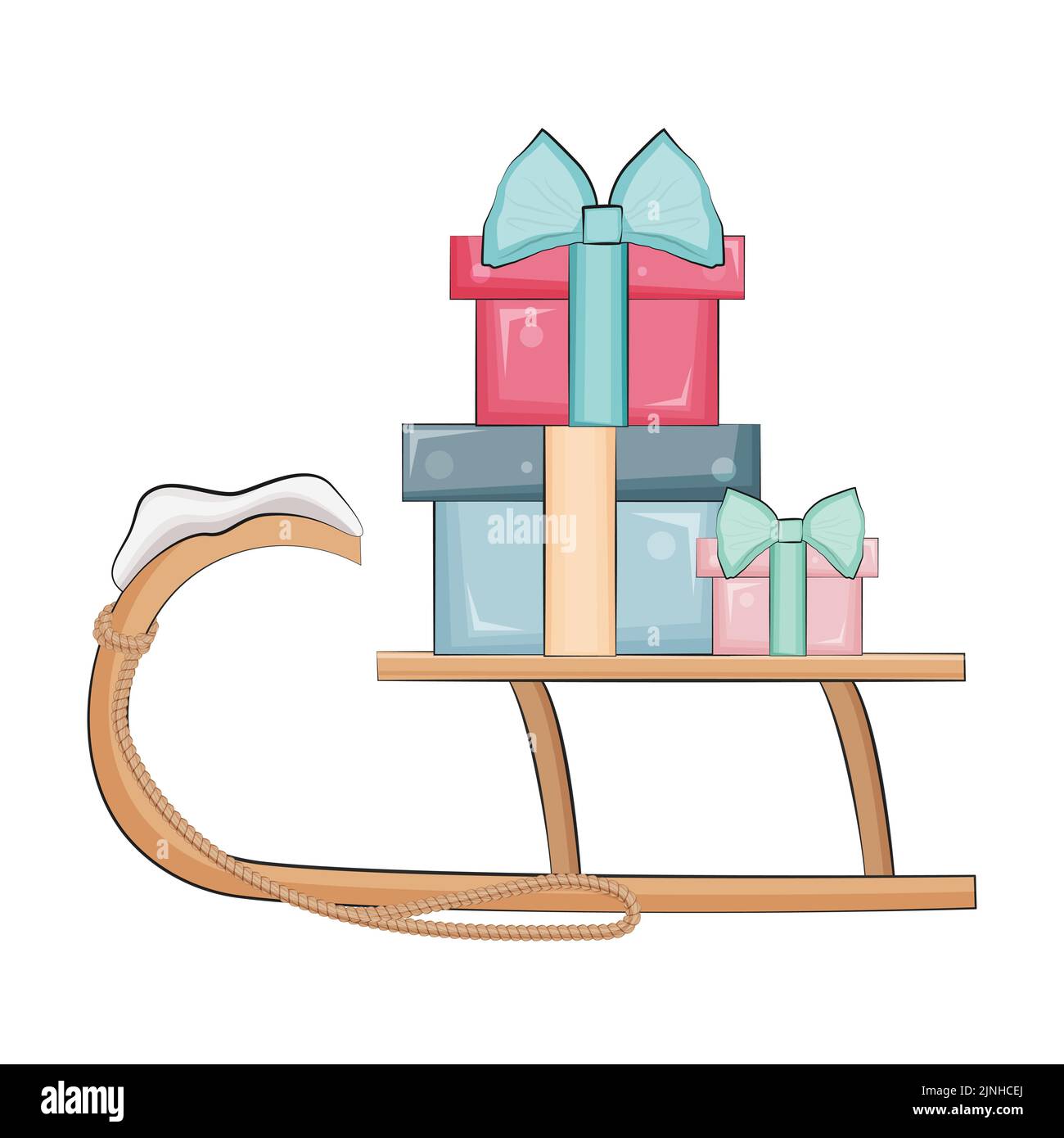 Cardboard sledge Stock Vector Images - Alamy