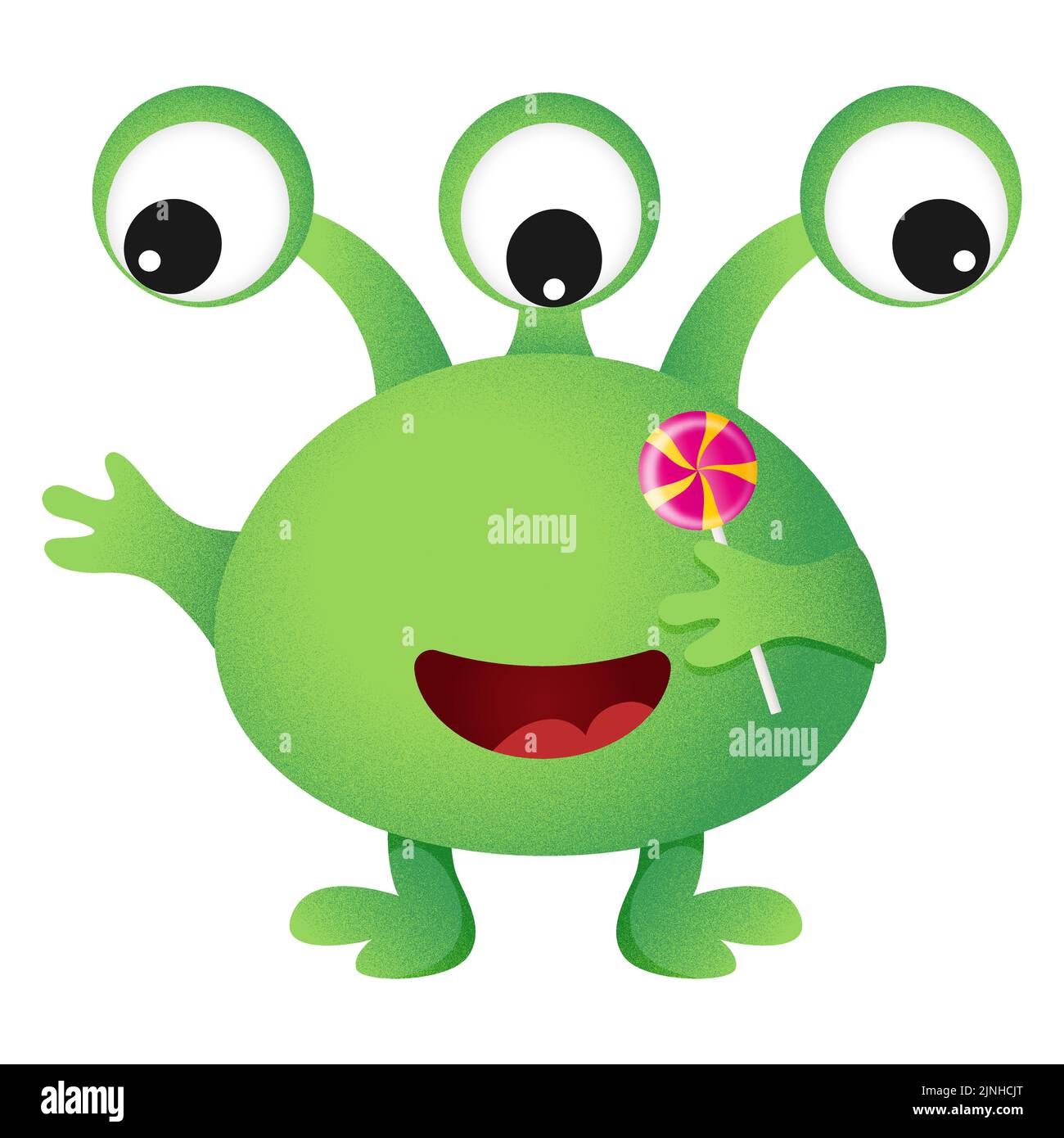Colorful cute monster. Funny cartoon character. Vector illustration ...