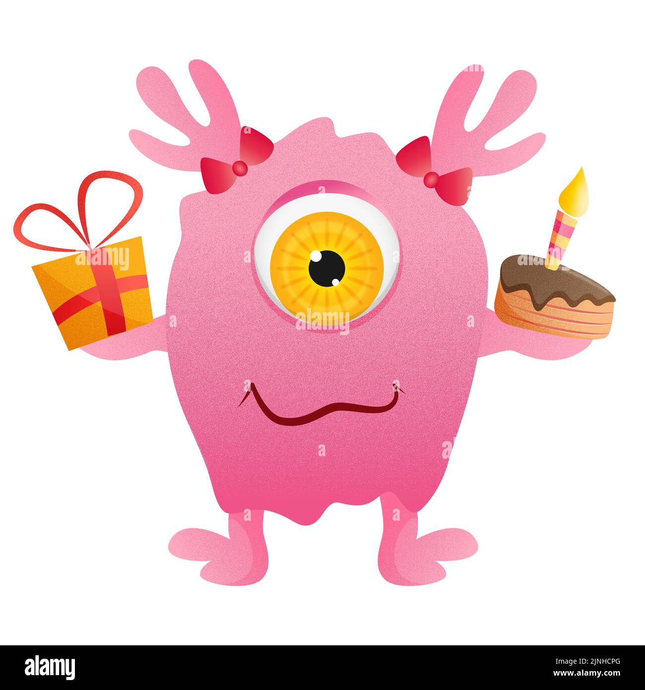 Colorful cute monster. Funny cartoon character. Vector illustration ...