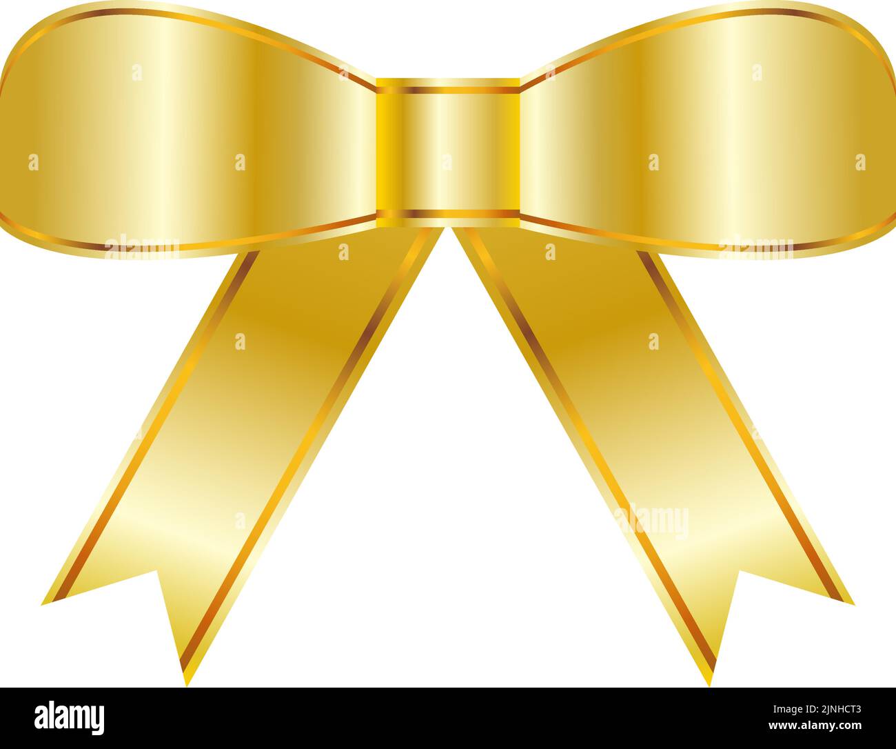 Gorgeous ribbon decoration with golden gradation Stock Vector Image ...
