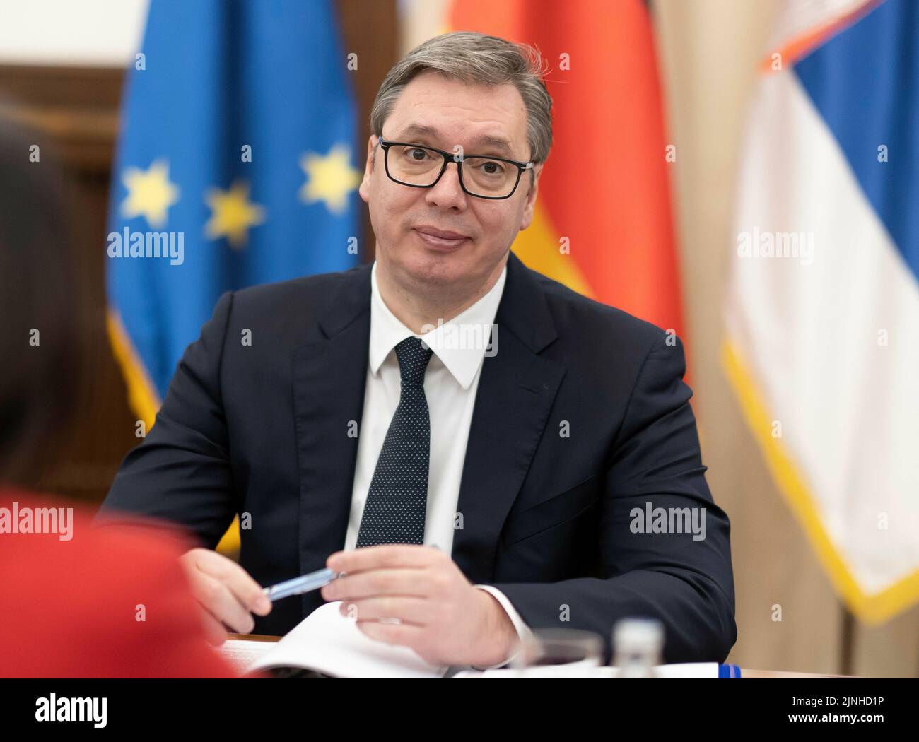 Belgrade, Serbien. 11th Mar, 2022. Aleksandar Vucic, President of the ...