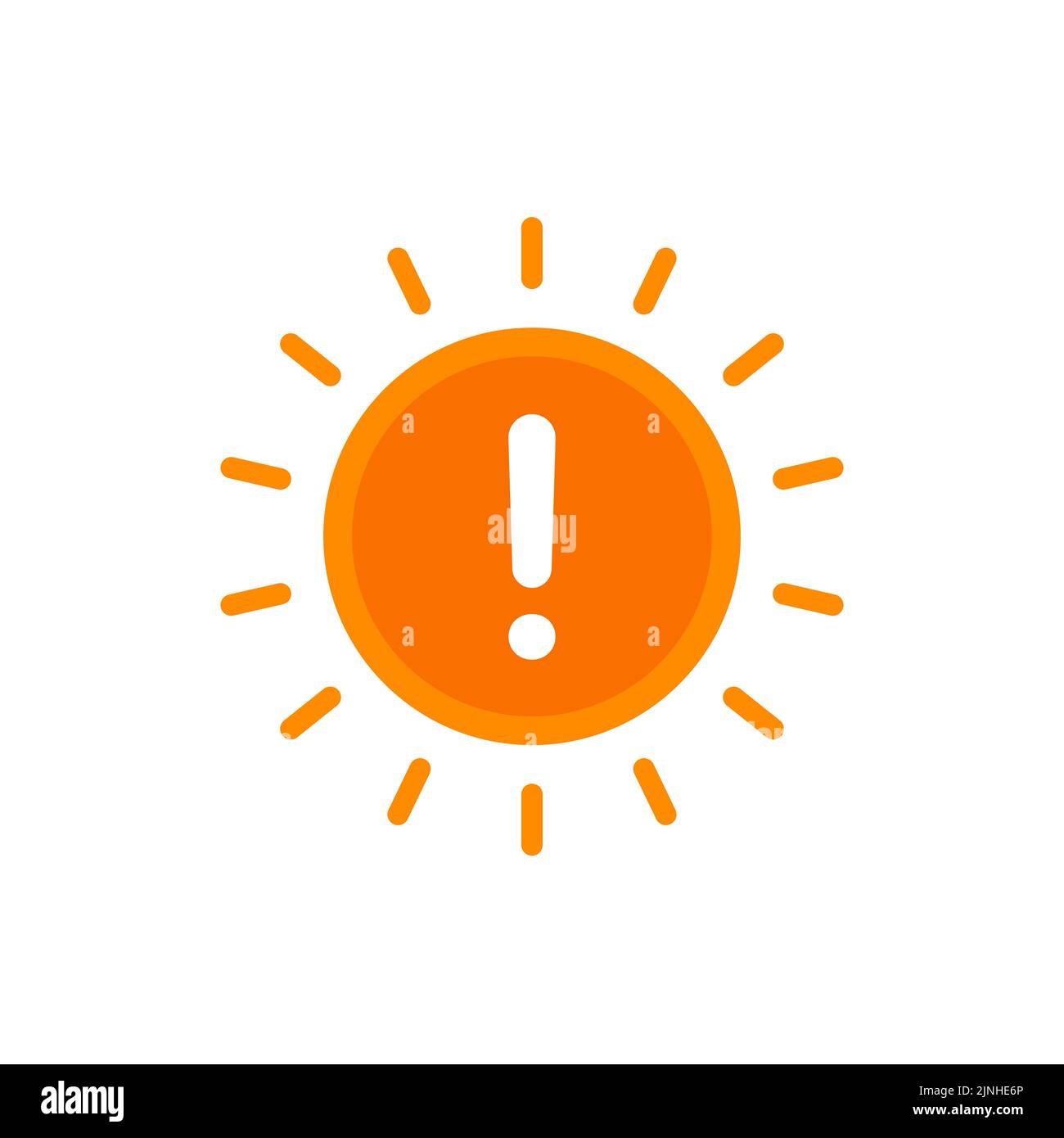 Sun warning, uv radiation icon Stock Vector Image & Art - Alamy