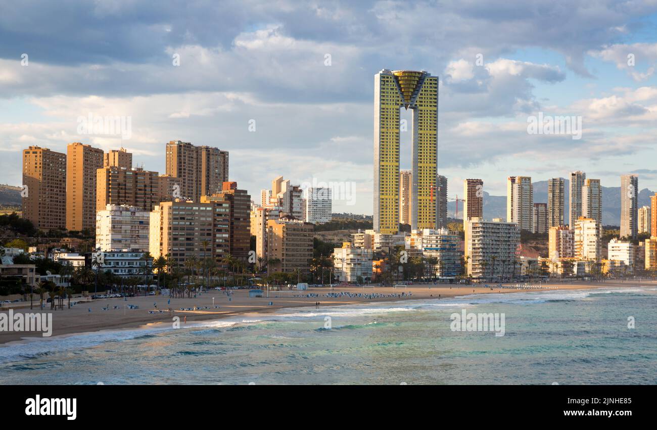 benidorm panoramic view Stock Photo - Alamy