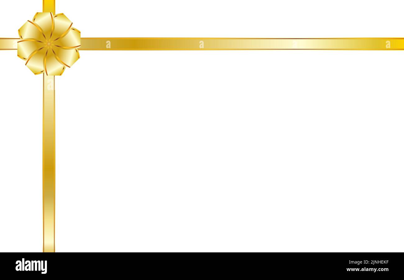 Gorgeous ribbon decoration frame with golden gradation Stock Vector ...