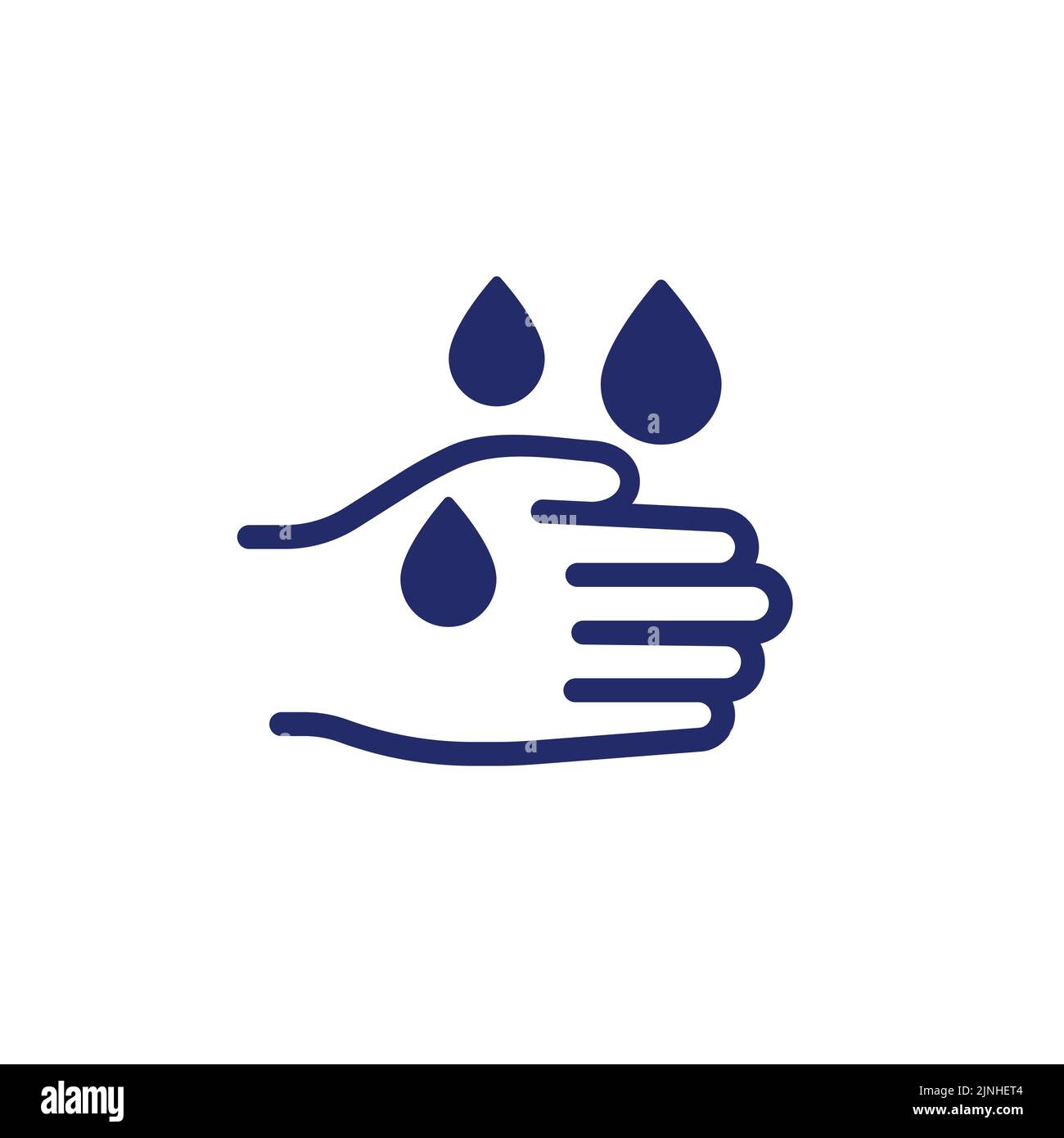 wash hands icon, hygiene and disinfection sign Stock Vector Image & Art ...